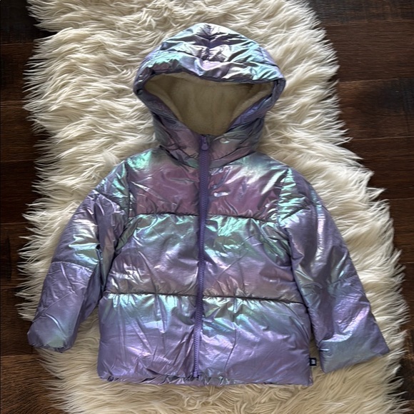 GAP | Jackets & Coats | Iridescent Gap Purple Puffer Jacket | Poshmark